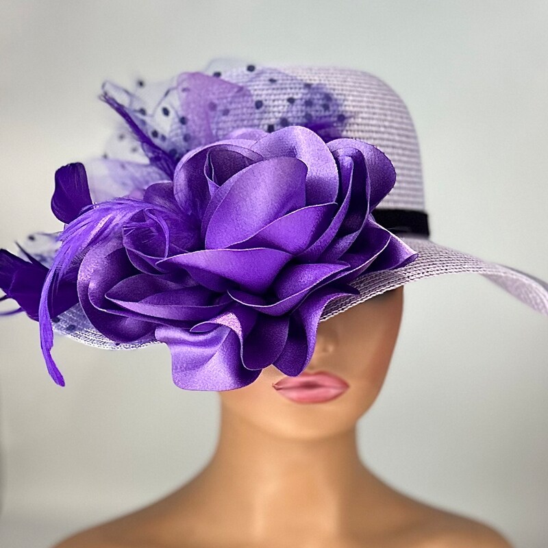 Lavender Straw Hat - Etsy