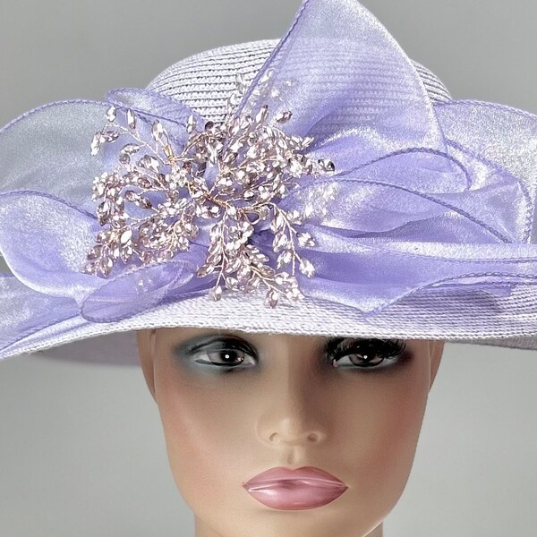 Lavender Straw Hat - Etsy
