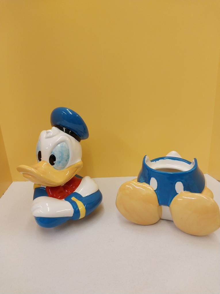 Walt Disney Rare Treasure Craft Donald Duck Cookie Jar - Etsy