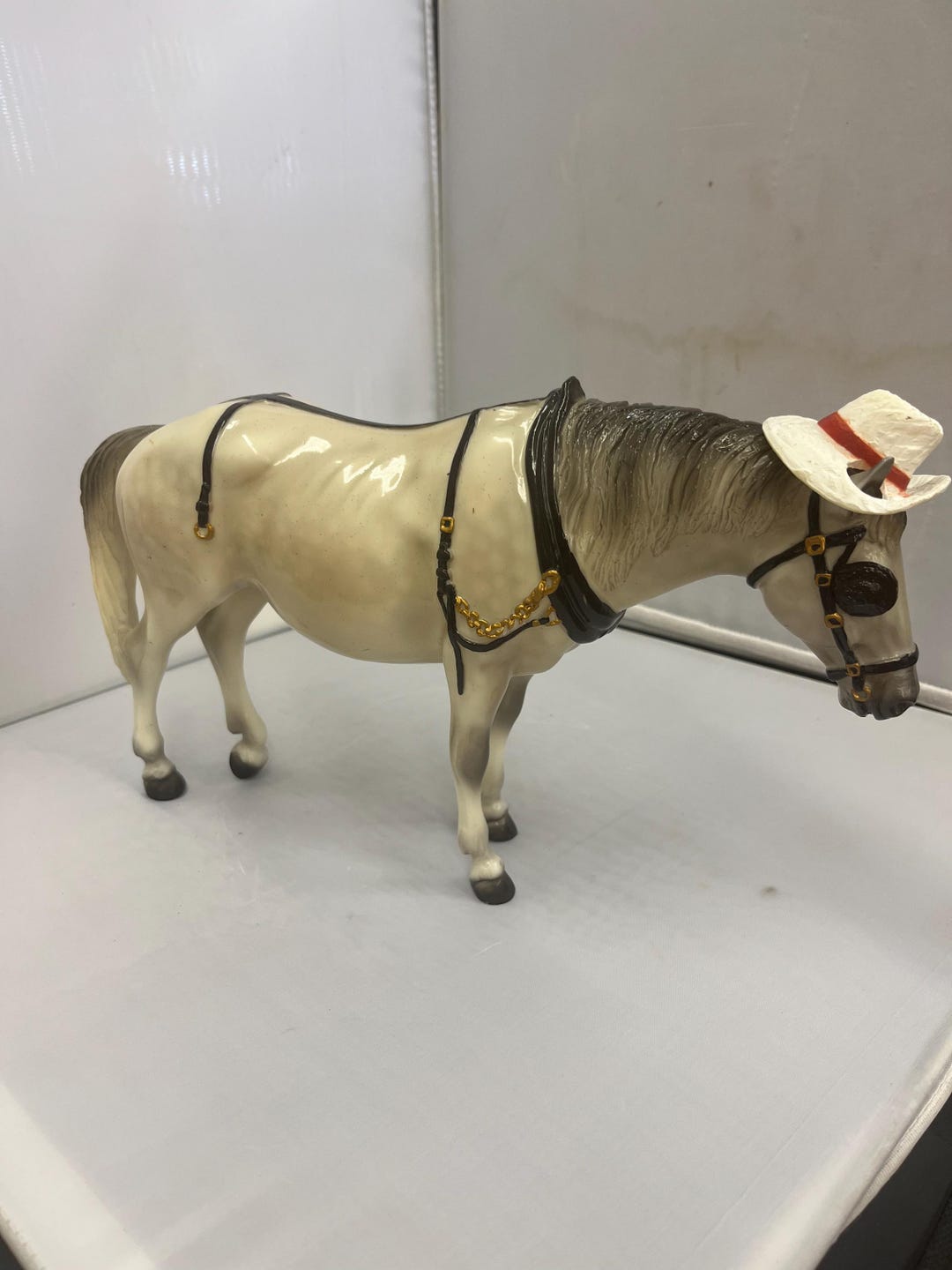 1960s Breyer Old Timer Horse With Hat Glossy Grey - Etsy
