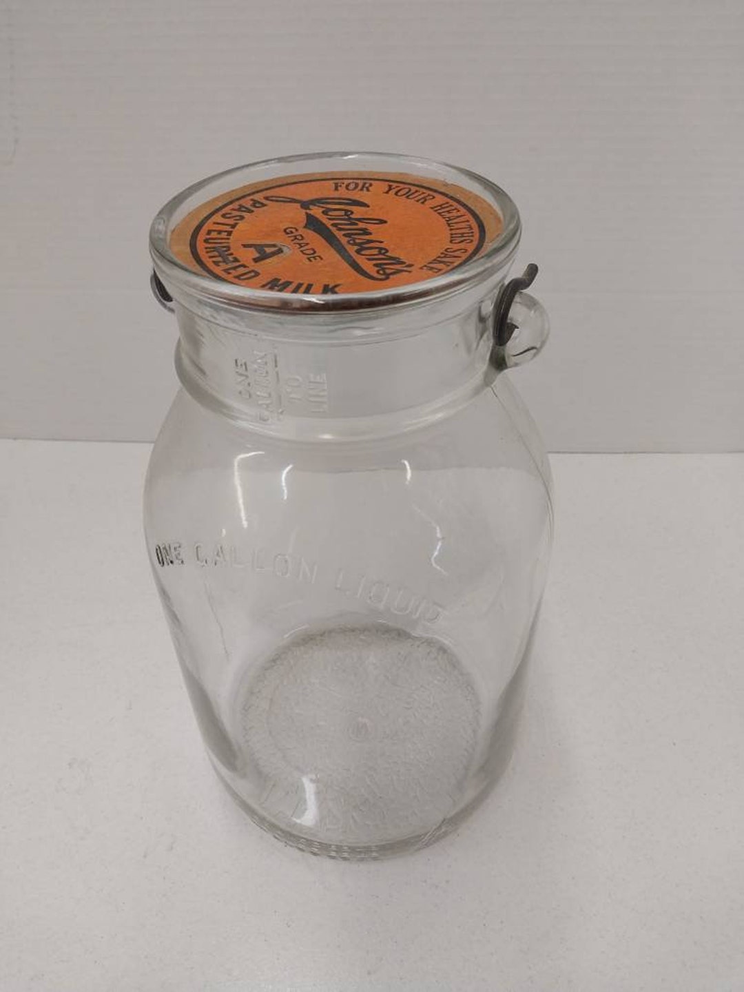 1940s Johnsons Milk Bottle - Etsy