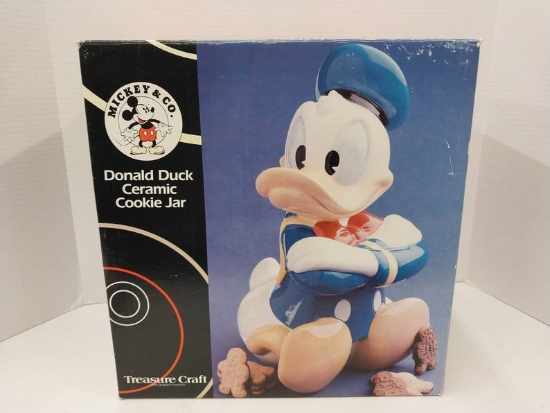 Walt Disney Rare Treasure Craft Donald Duck Cookie Jar - Etsy