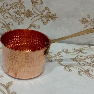 Pure Copper Cookware Set Serving Spoon copper Sauce Pan Set Copper ...