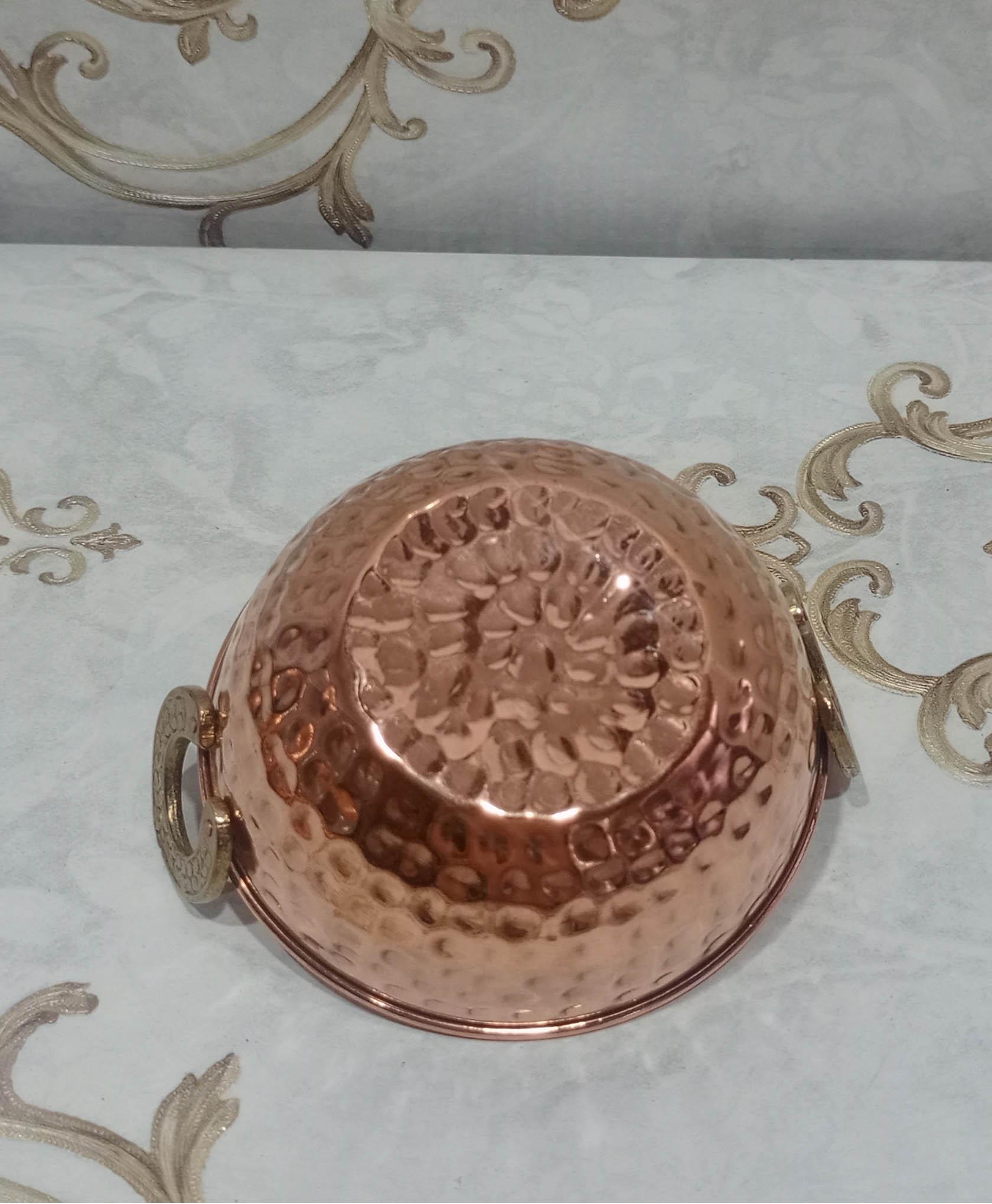 Pure Copper Cookware Set Serving Spoon copper Sauce Pan Set Copper ...