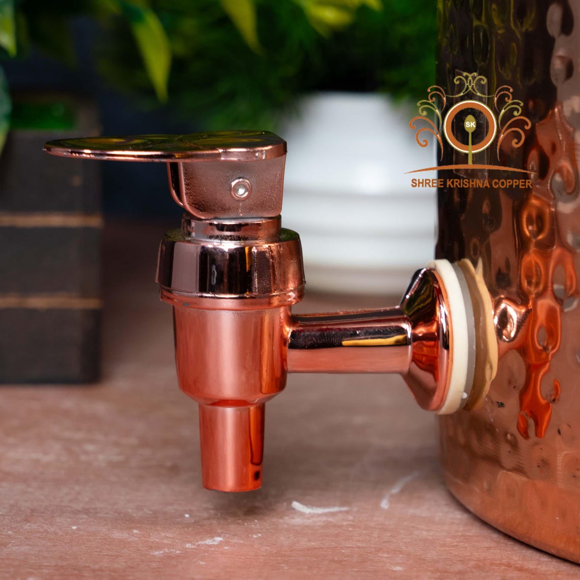 Water Matka Vessel Container Jar Tank Copper Hammered Design Filter ...