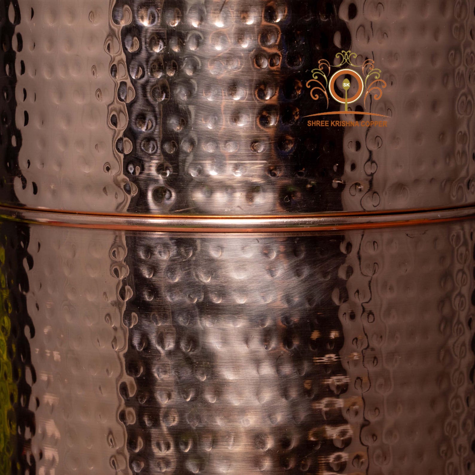 Water Matka Vessel Container Jar Tank Copper Hammered Design Filter ...