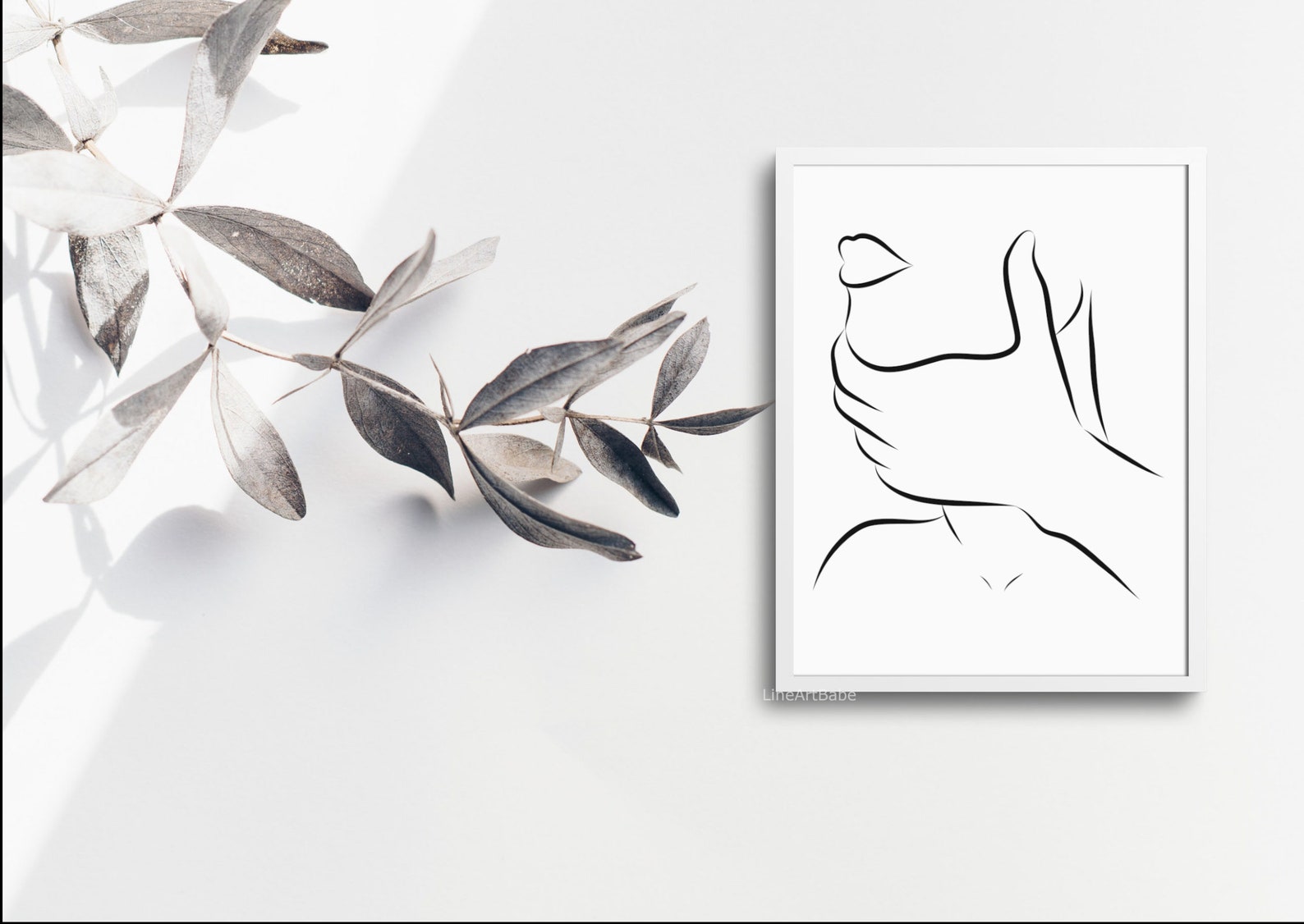 Chocking Line Art, Sensual Digital Print, Minimalist Erotic Artwork ...