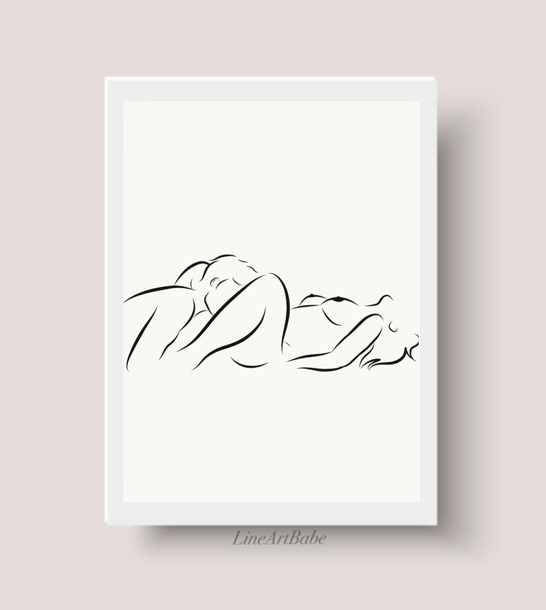 Minimalist Oral Sex Erotic Line Art Oral Sex Art Sensual Etsy