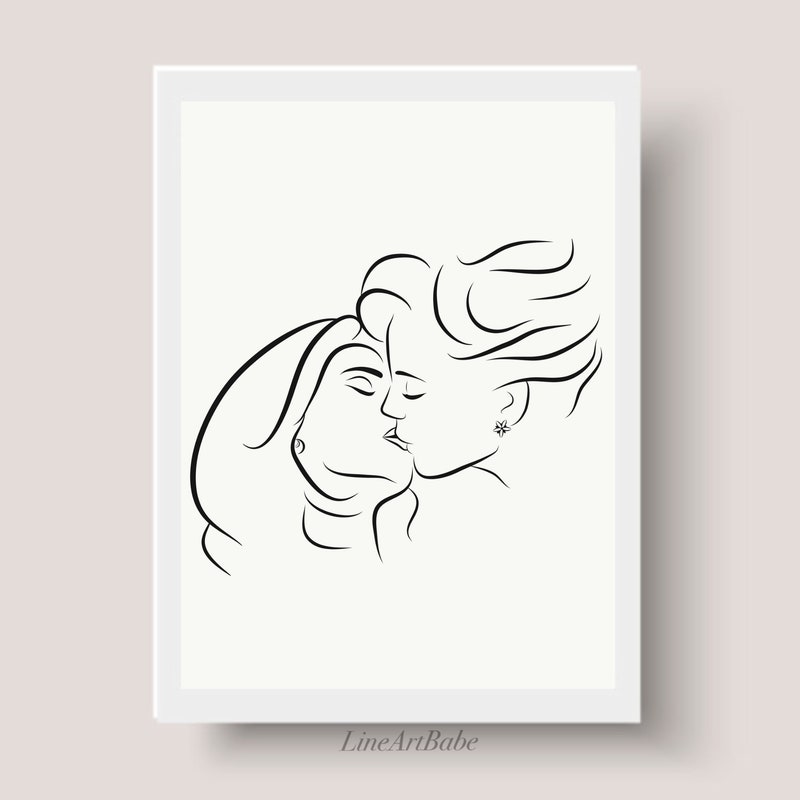 Sensual Lesbian Wall Art - Etsy