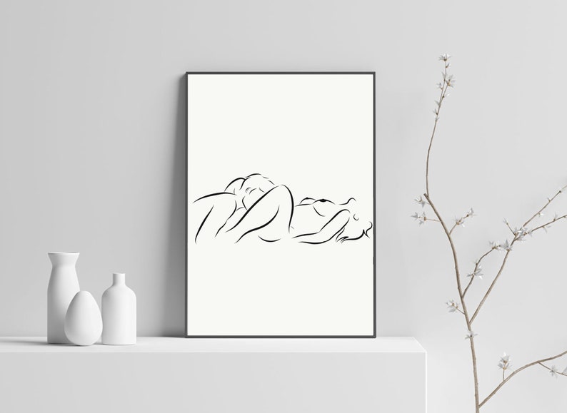 Minimalist Oral Sex Erotic Line Art Oral Sex Art Sensual Etsy Australia