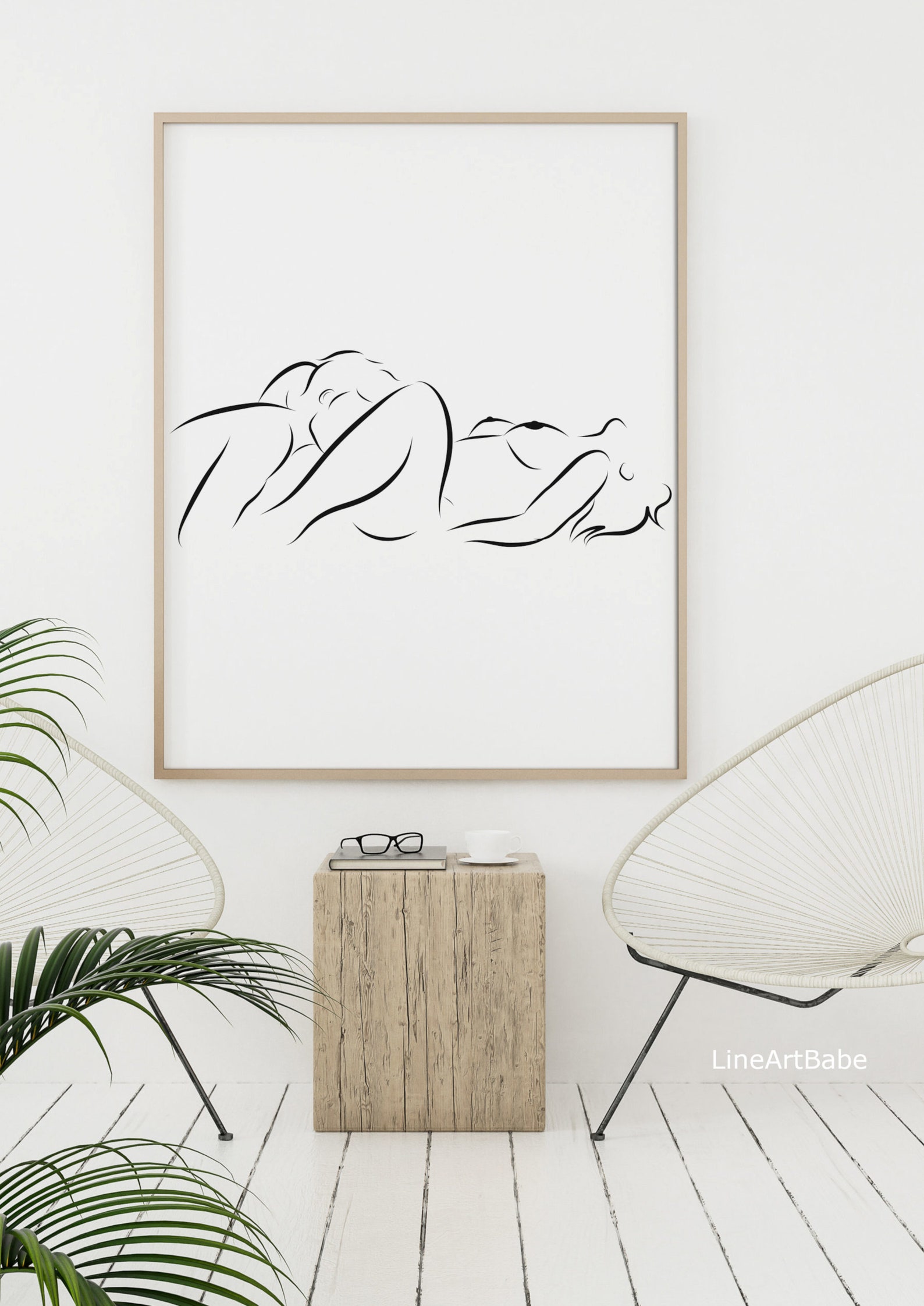 Erotic Line Art Minimalist Abstract Couple Making Love Oral - Etsy