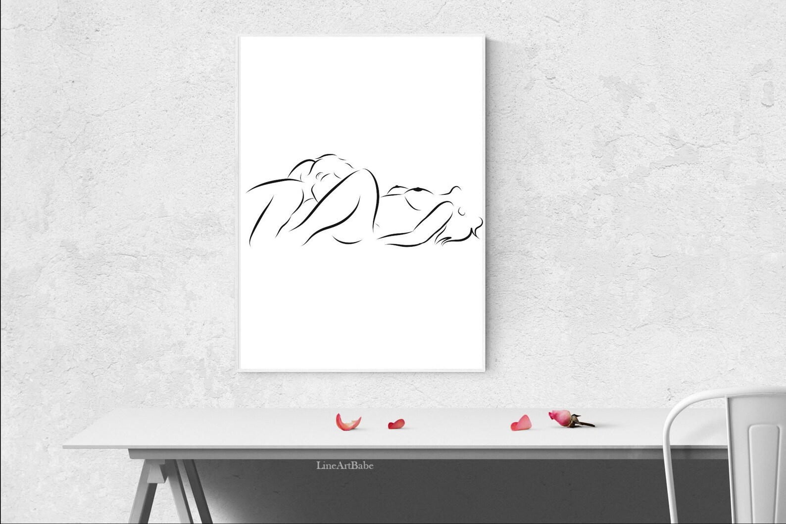 Minimalist Oral Sex Erotic Line Art Oral Sex Art Sensual Line Art Abstract Couple Couple
