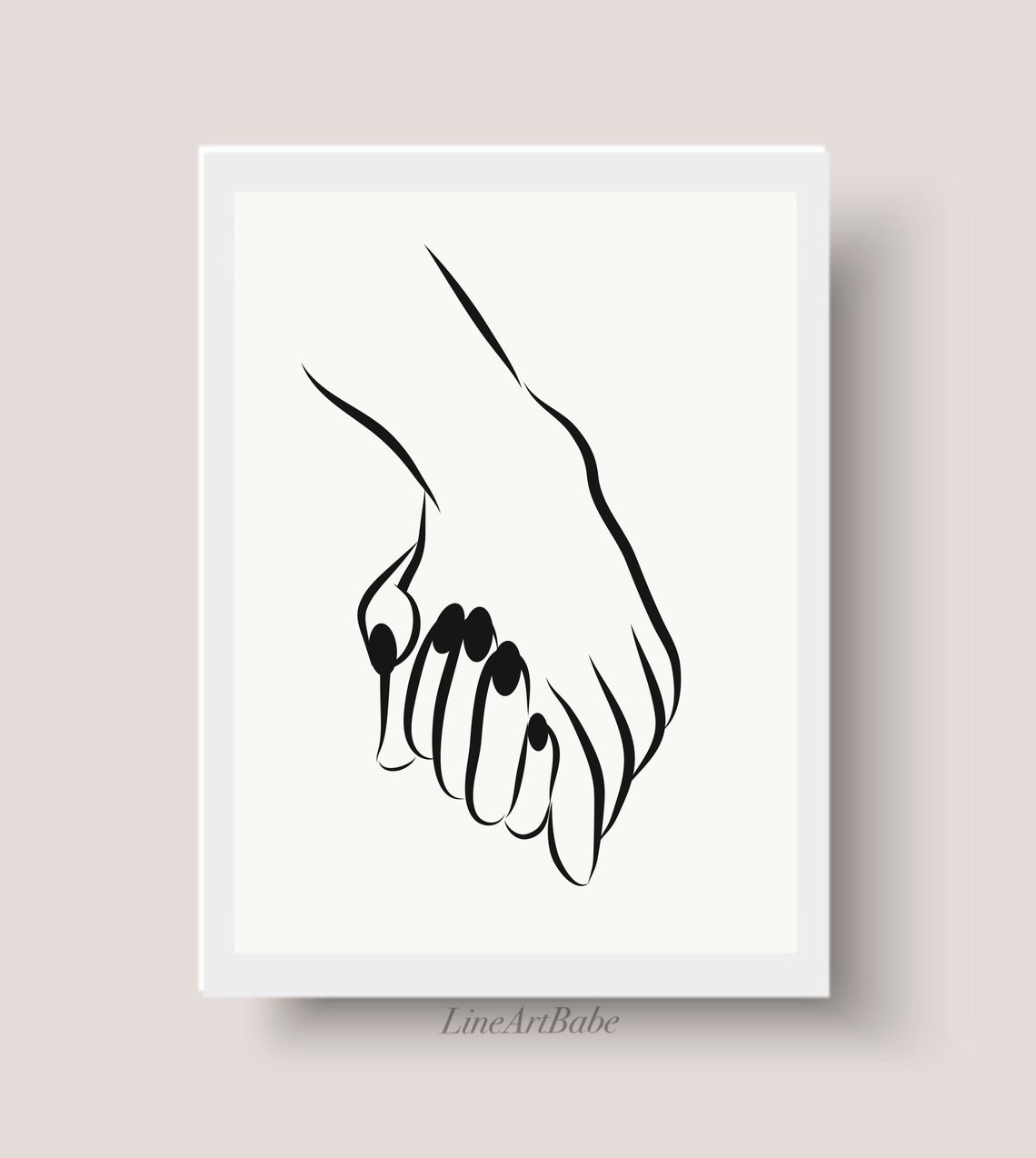 Holding Hands, Line Art, Romantic Couple Drawing, Intimacy Drawing ...