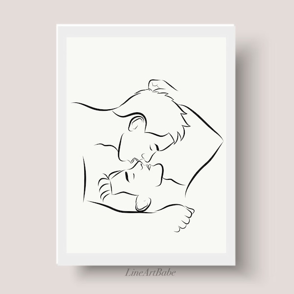 Gay Line Art - Etsy