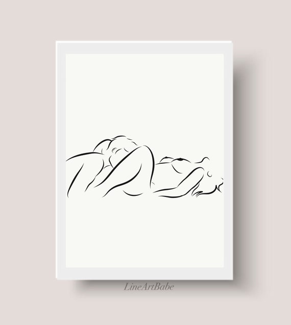 Minimalist Oral Sex Erotic Line Art Oral Sex Art Sensual Etsy