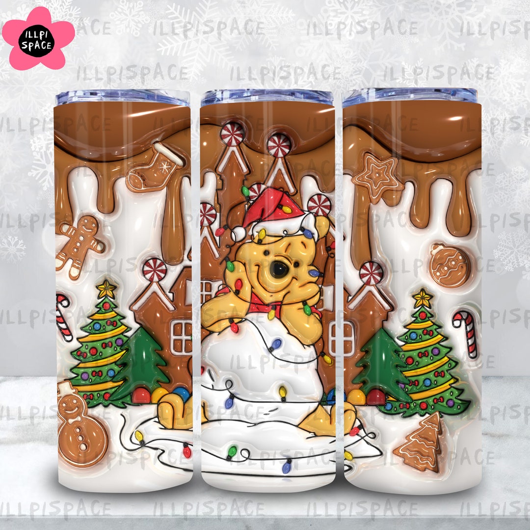 3D Inflated Xmas Character Tumbler Wrap Png Download Cartoon - Etsy