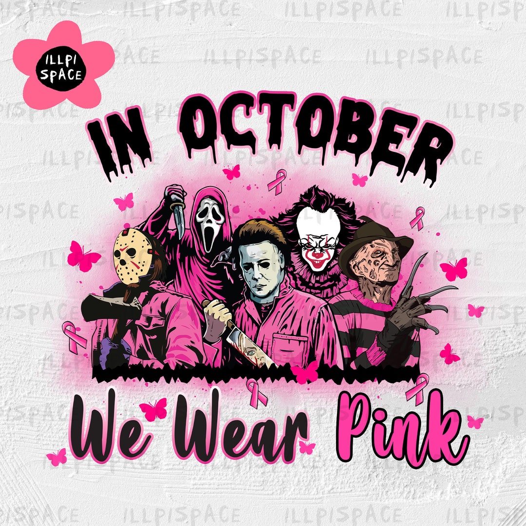 In October We Wear Pink Png Breast Cancer Awareness Png - Etsy