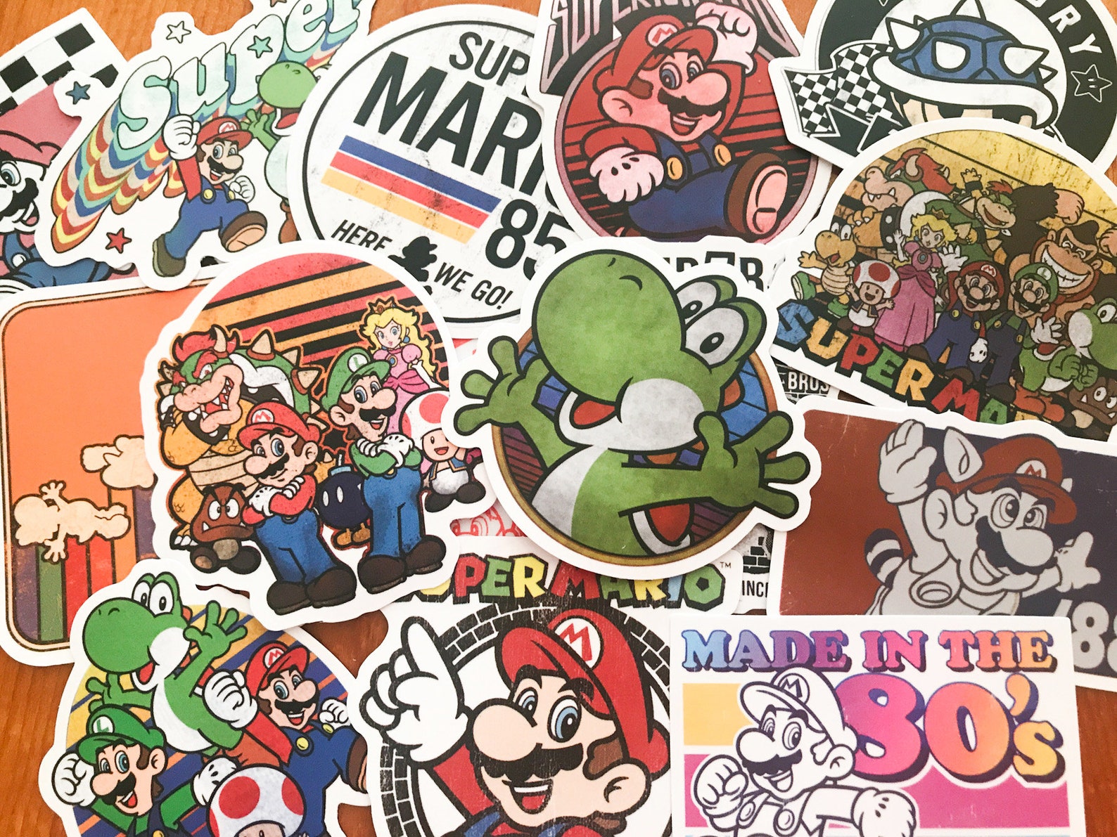 15pcs Super Mario Sticker Bomb Pack Super Mario Sticker | Etsy