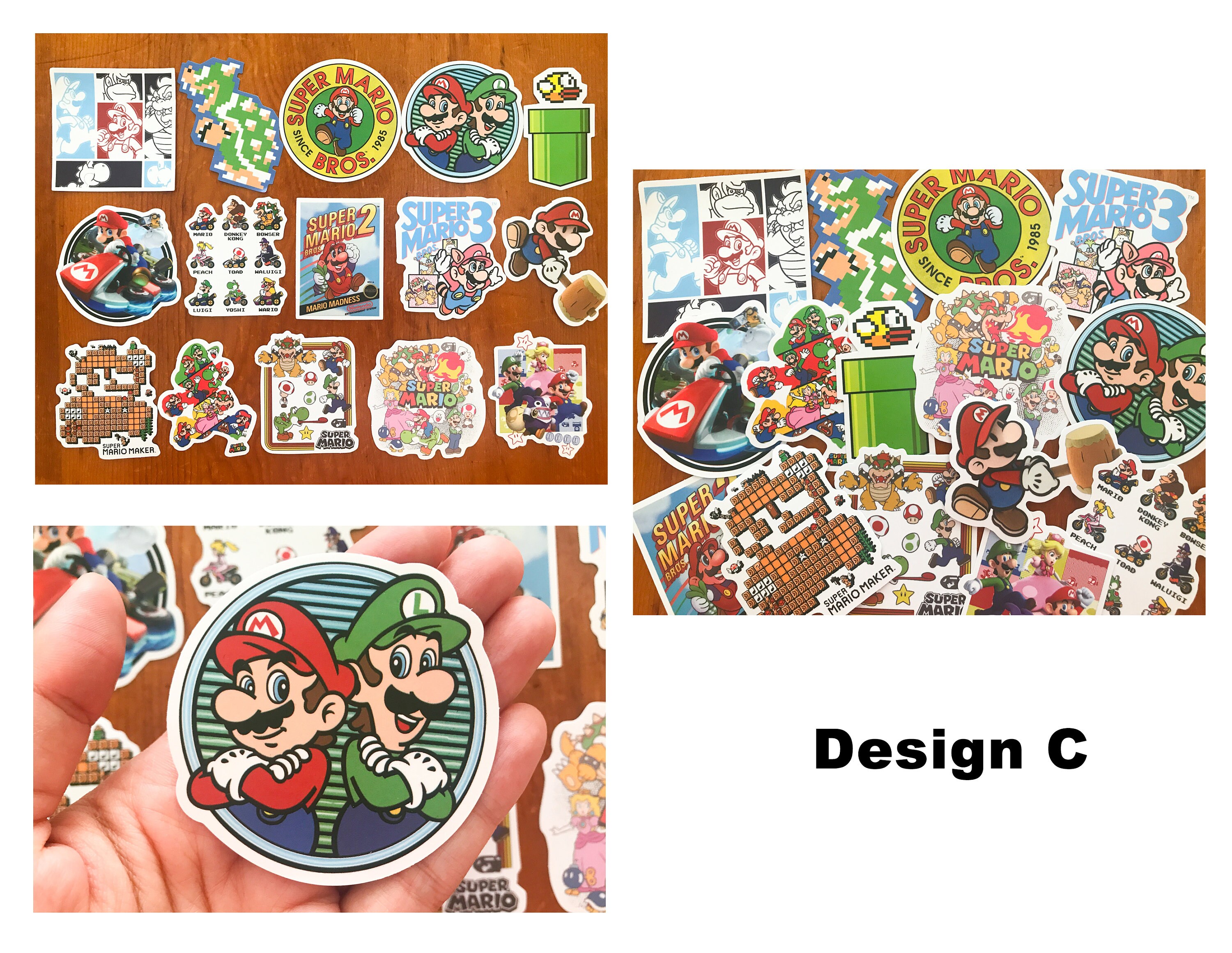 15pcs Super Mario Sticker Bomb Pack Super Mario Sticker | Etsy