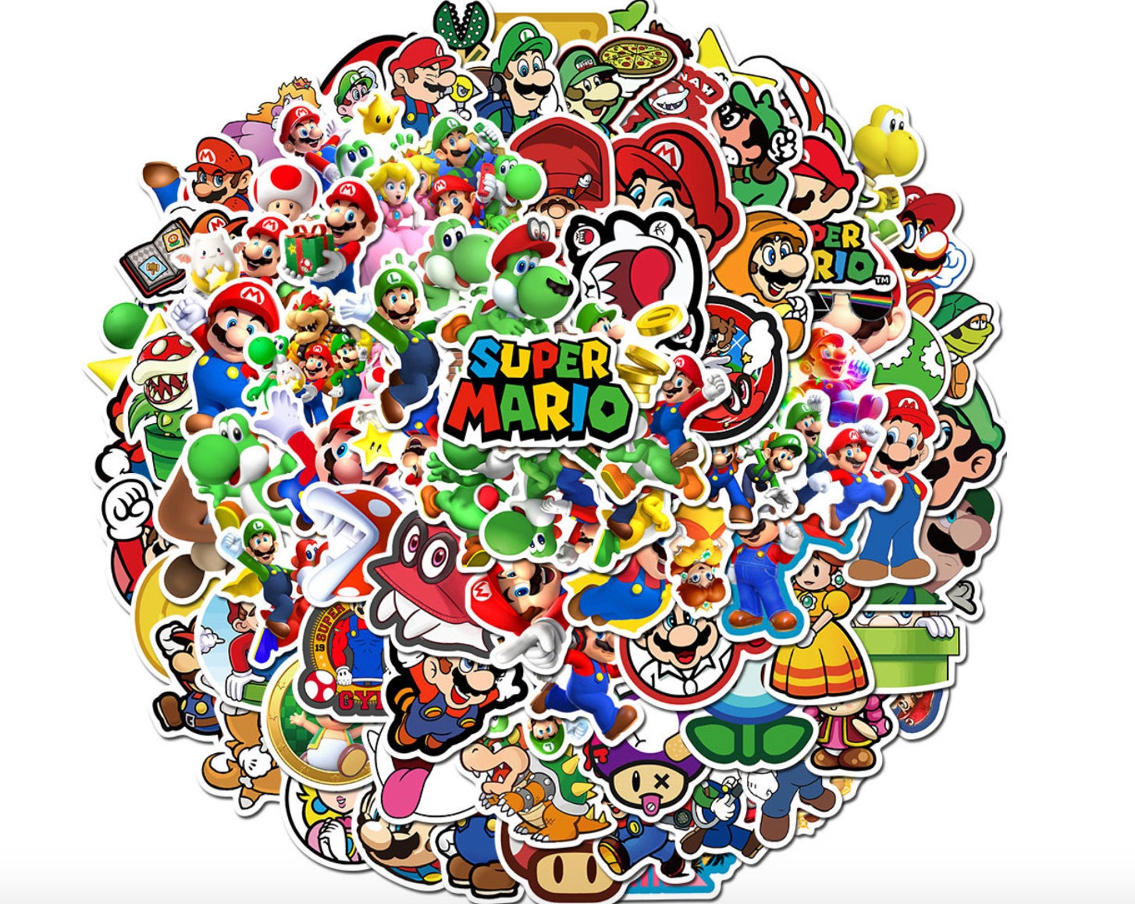 25pcs Super Mario Sticker Bomb Pack Super Mario Sticker | Etsy