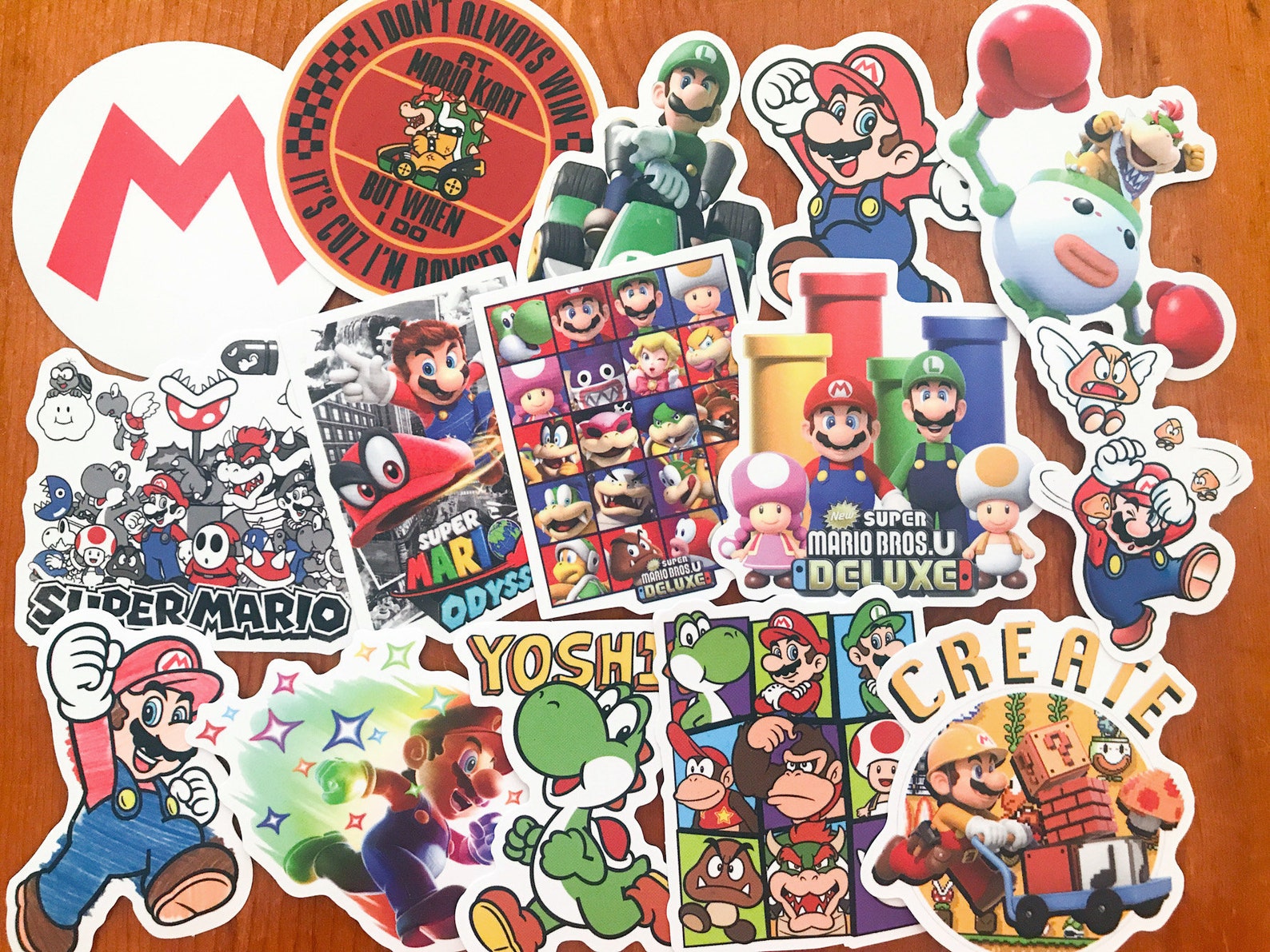 15pcs Super Mario Sticker Bomb Pack Super Mario Sticker | Etsy