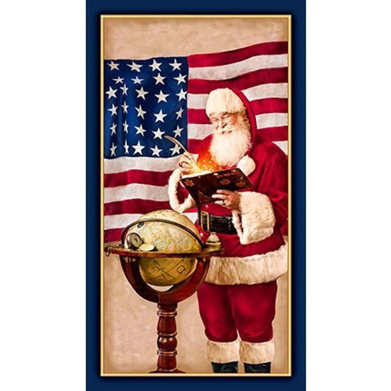 Patriotic Santa - Etsy