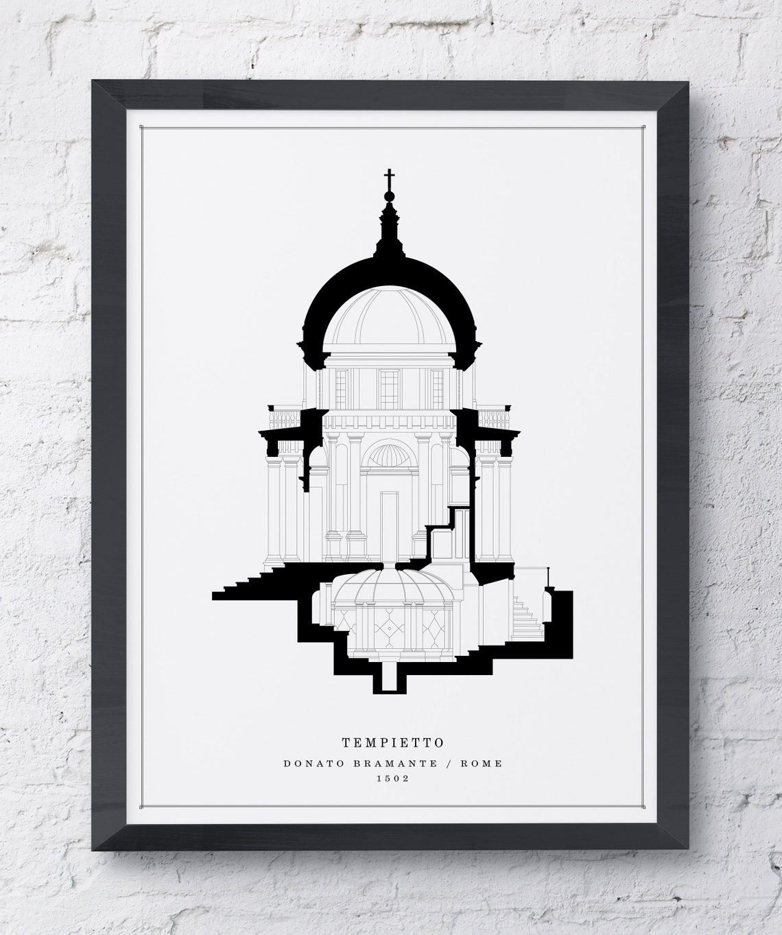 Tempietto | Donato Bramante | Digital Download Architecture Print ...
