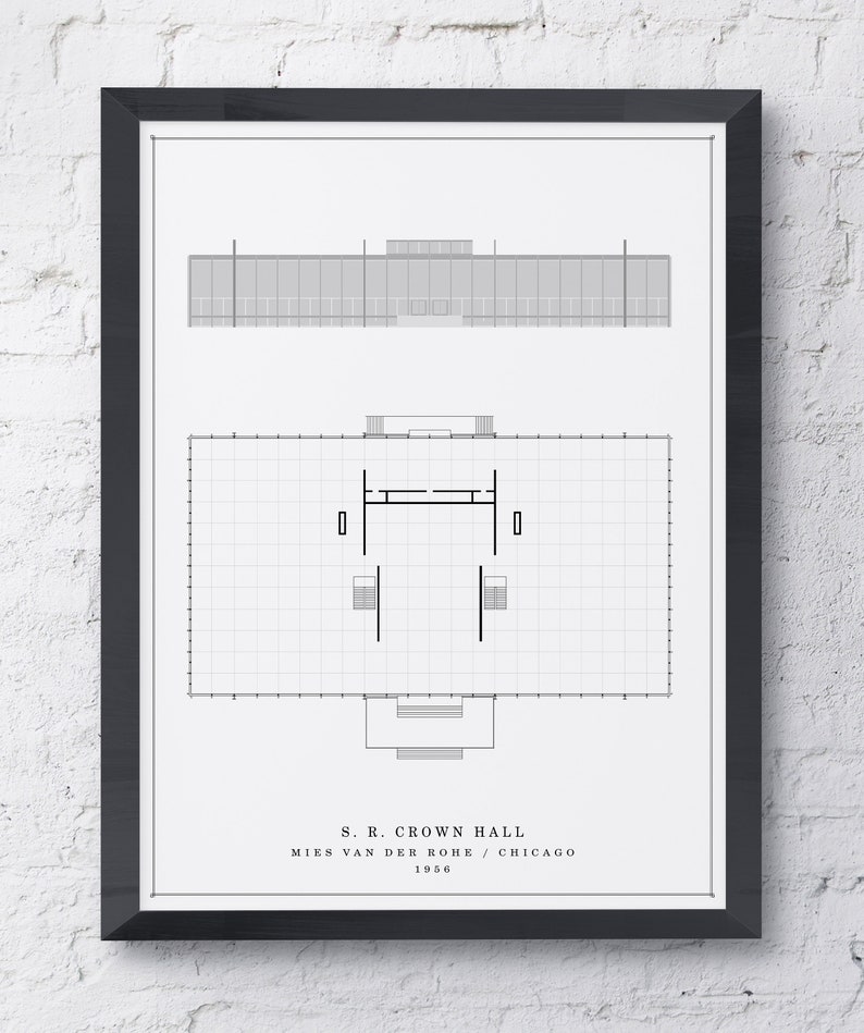 S. R. Crown Hall Mies Van Der Rohe Digital Download - Etsy
