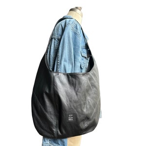 Upcycled Leather Hobo Style Shoulder Bag, Estrella Handbag, Boho Style ...