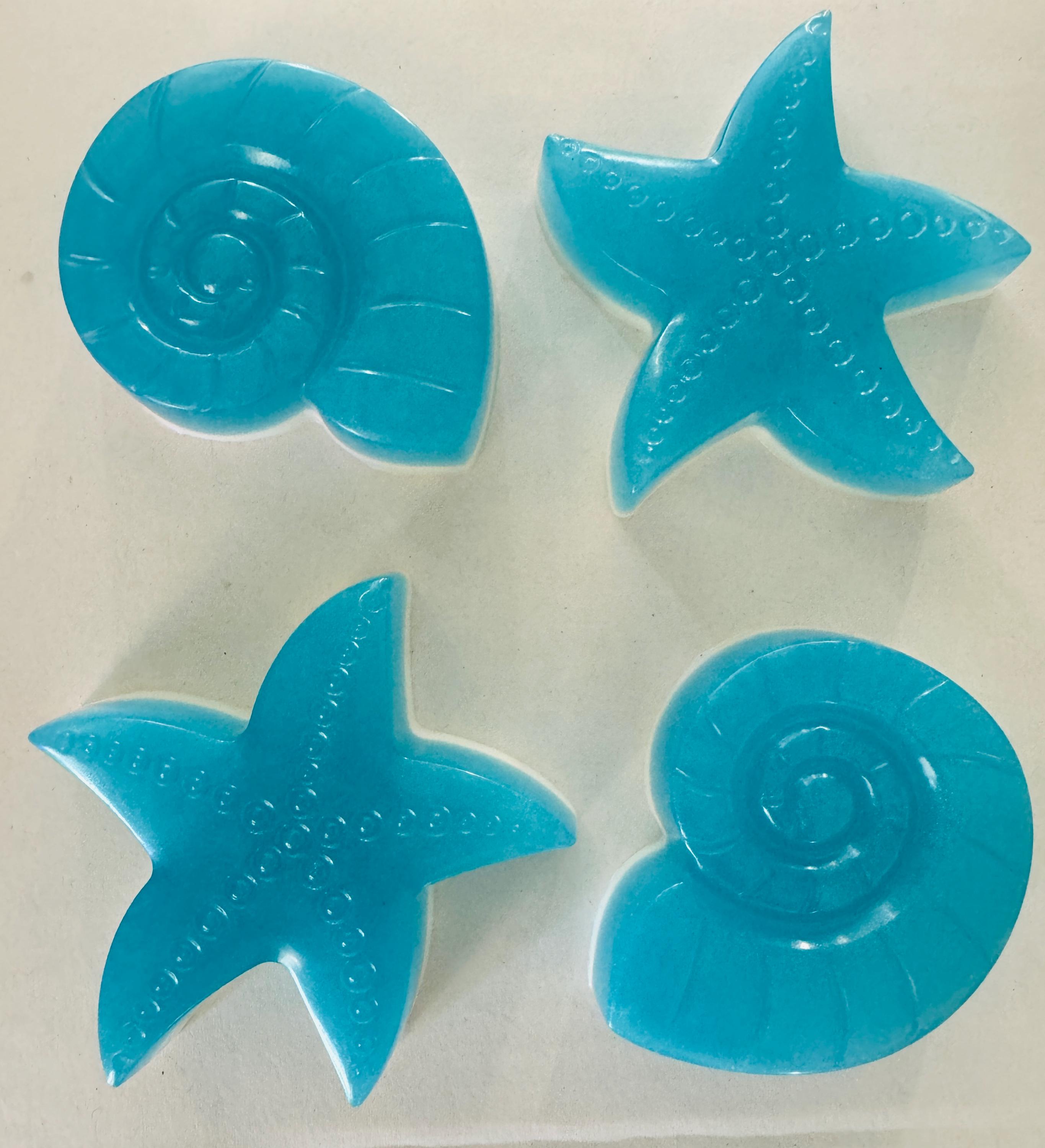 Sea Shell Soaps (set of 3). (buy More From My Shop to Save on Shipping ...