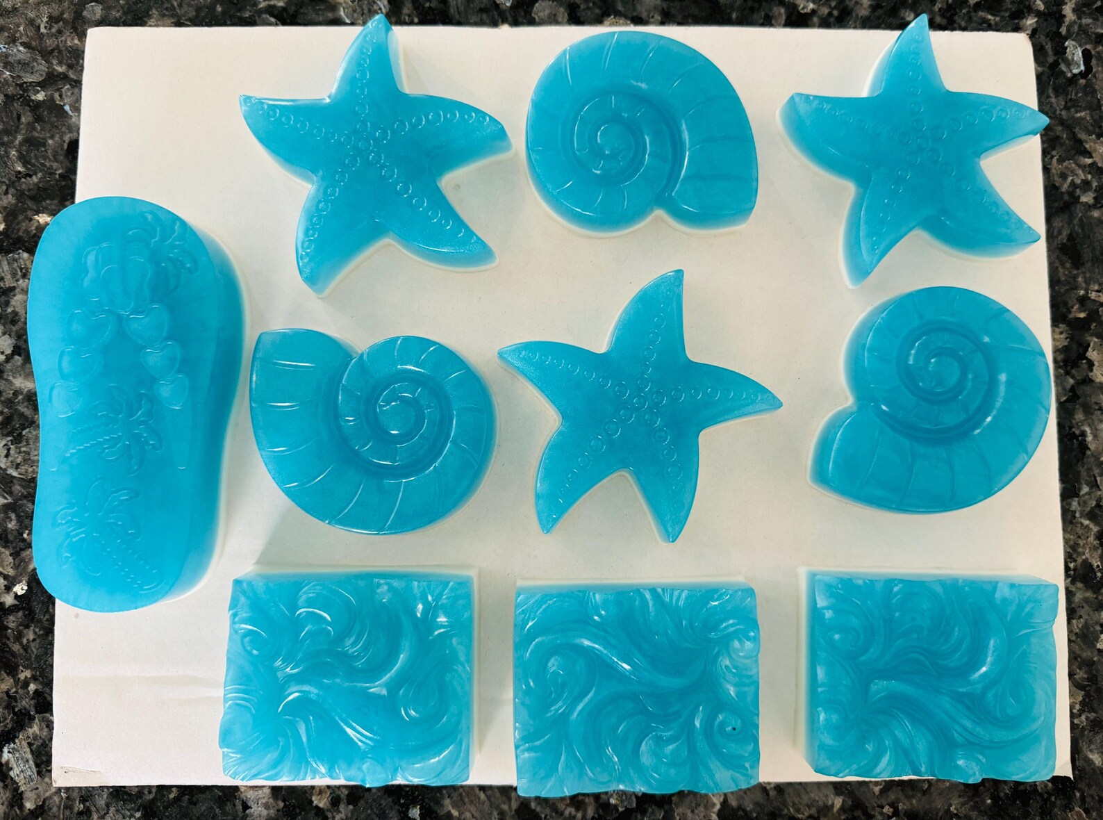 Sea Shell Soaps (set of 3). (buy More From My Shop to Save on Shipping ...