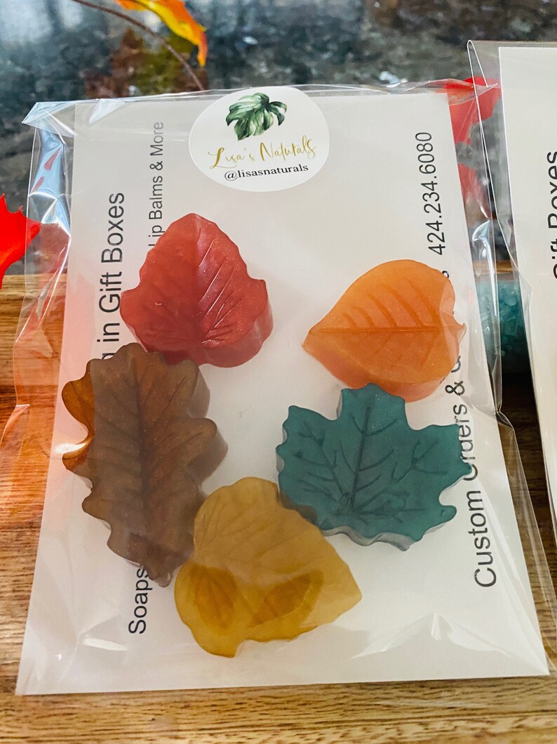 Fall Leaf Soaps Set of 5 Assorted (top Seller). (buy More From My Shop ...