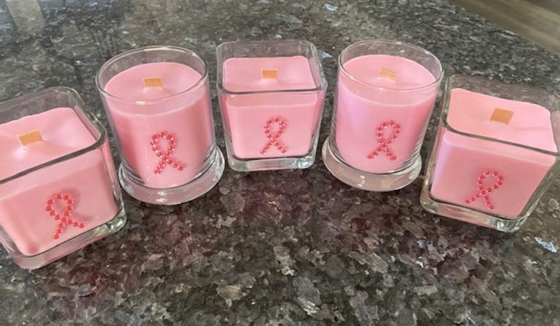 Breast Cancer Awareness Candles (buy More to Save on Shipping) - Etsy