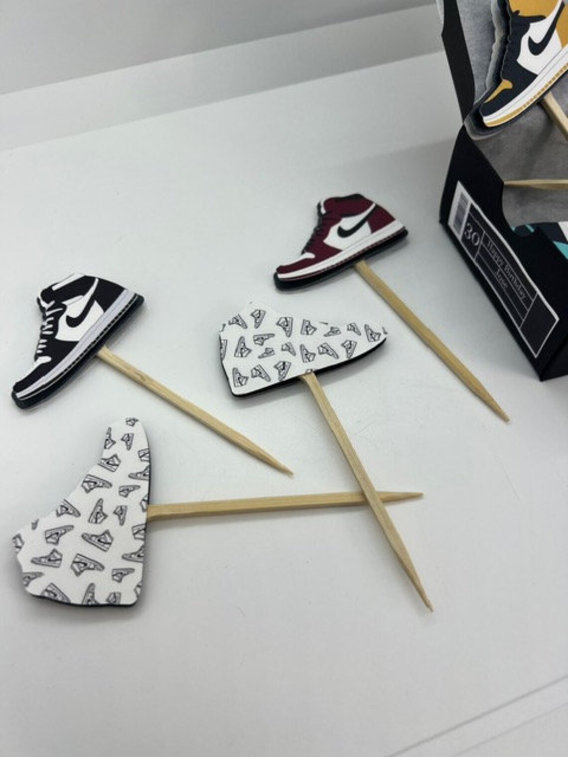 Shoe Cupcake Topper Shoe Cake Topper Sneaker Cupcakes - Etsy