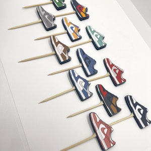 Shoe Cupcake Topper, Shoe Cake Topper, Low Top Sneakers, Sneaker Cake ...