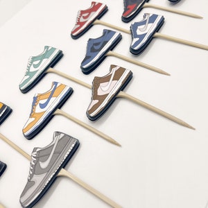 Shoe Cupcake Topper, Shoe Cake Topper, Low Top Sneakers, Sneaker Cake ...