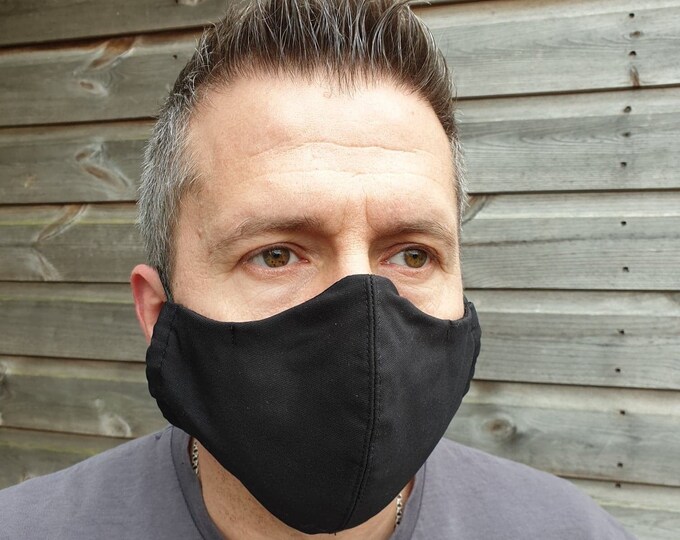 Men Face Protective Fabric Mask for Multiple Use / Washable Face Mask ...