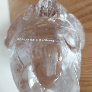 Vintage PUKEBERG Art Glass Elephant Figurine, Design by Stig A ...