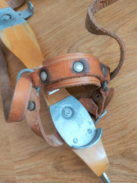 Vintage Scandinavian Wooden Cross-Country Skates , S… - Gem
