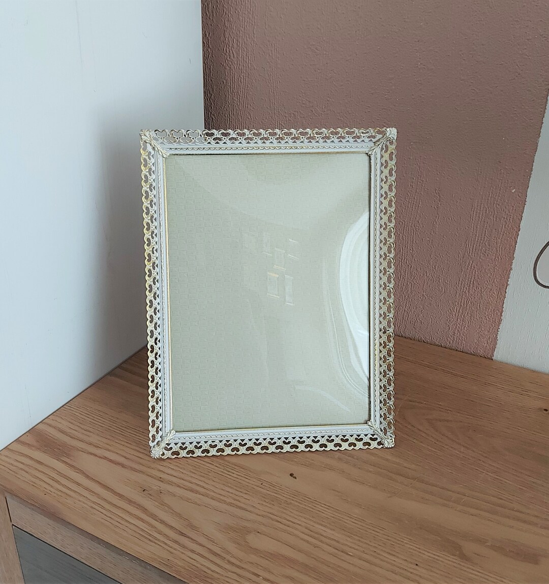 Vintage Scandinavian Metal Photo Frame, Openwork Metal Photo Frame ...