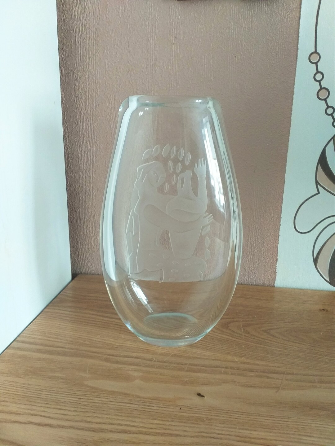 Vintage HADELAND GLASSWORKS Norwegian Art Glass Vase, Design by Torvald ...