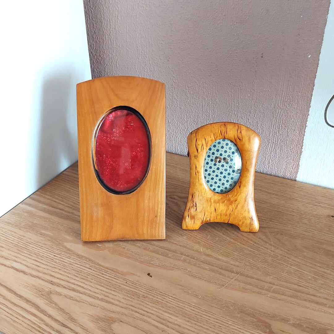 Vintage Scandinavian Wooden Photo Frame SET 2, Sweden, 1930s - Etsy