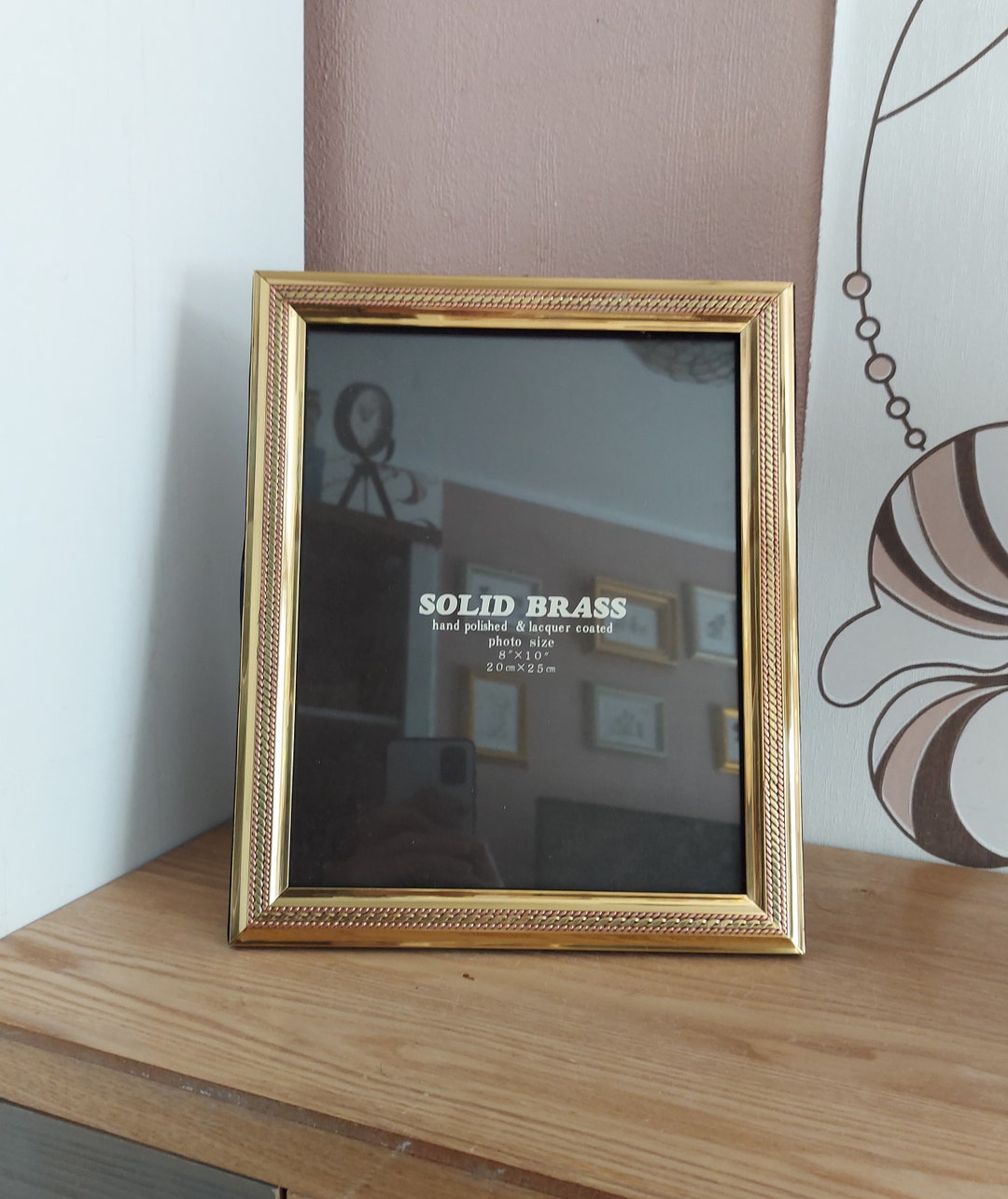 Vintage Solid Brass Scandinavian Photo Frame, Metal Photo Frame - Etsy