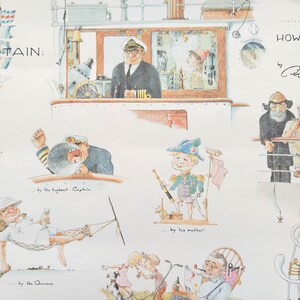 Vintage This is Our CAPTAIN Poster Board COMICAL Nautical MARINE, 1950s ...