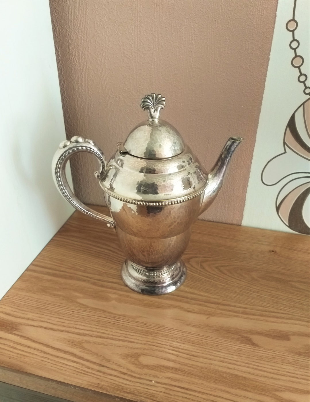 Vintage MG NS Silverplate COFFEE Pot, Silverplate With Pearl Forging - Etsy