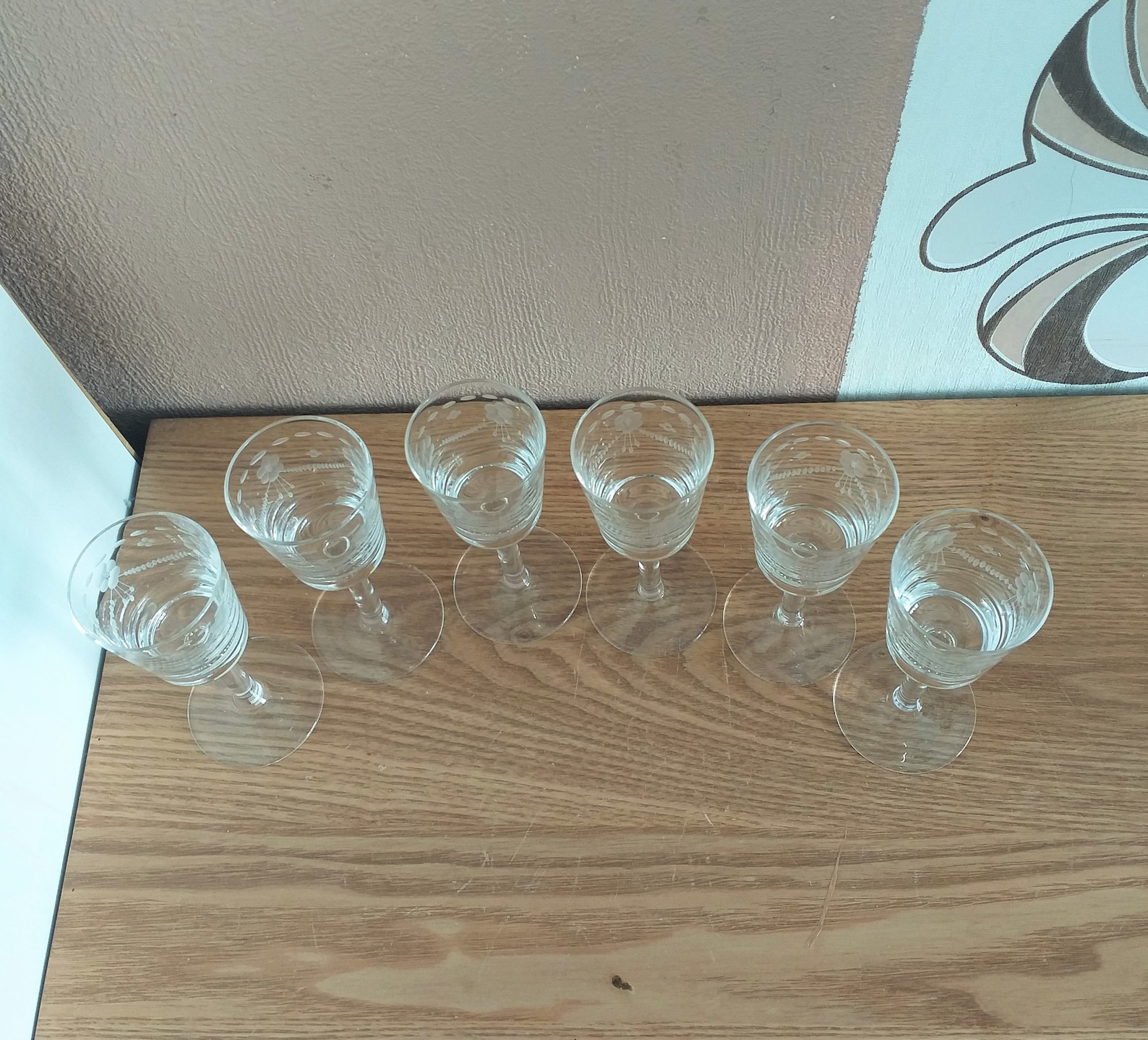 Vintage Toscany Romania LIQUOR GLASSES SET 6 Romania 1980s | Etsy