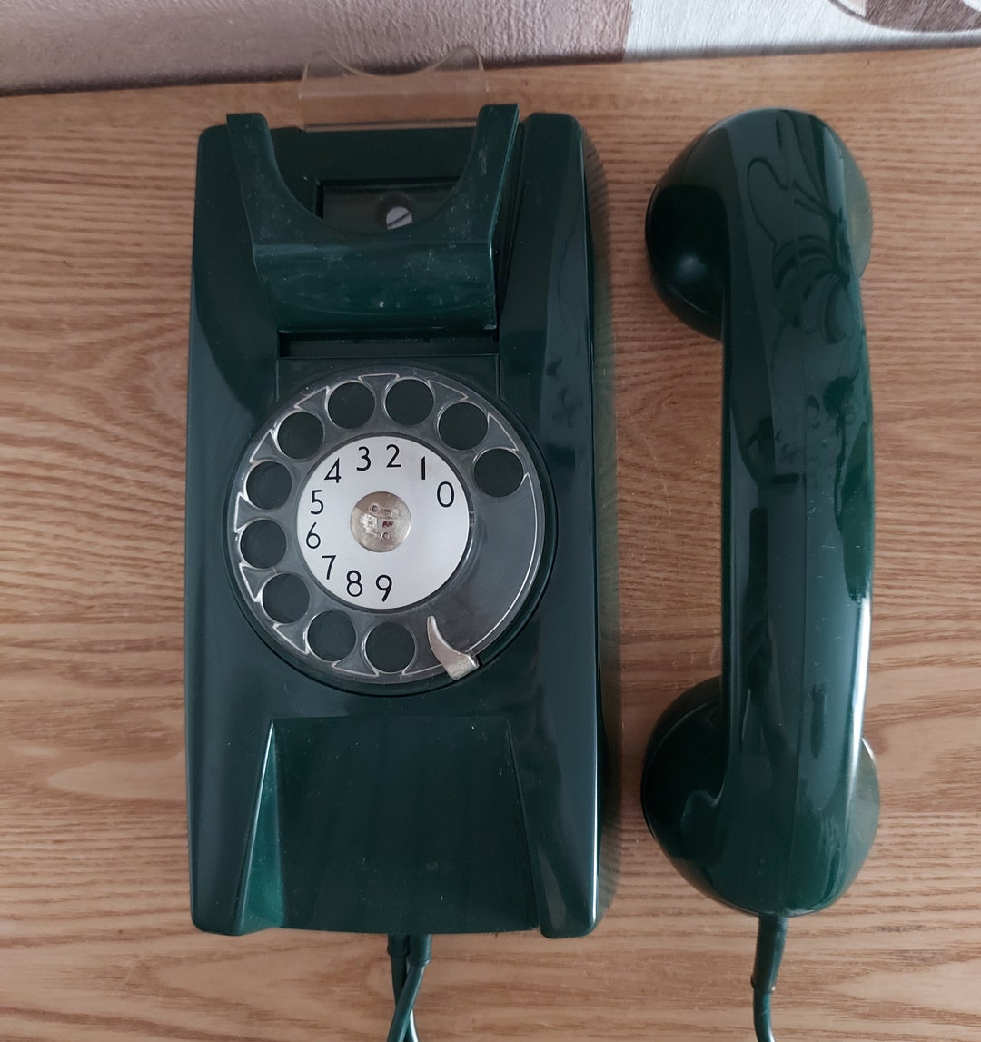 Vintage TELI Wall Phone DIALOG, Plastic Disk Phone, Sweden, 1980s - Etsy
