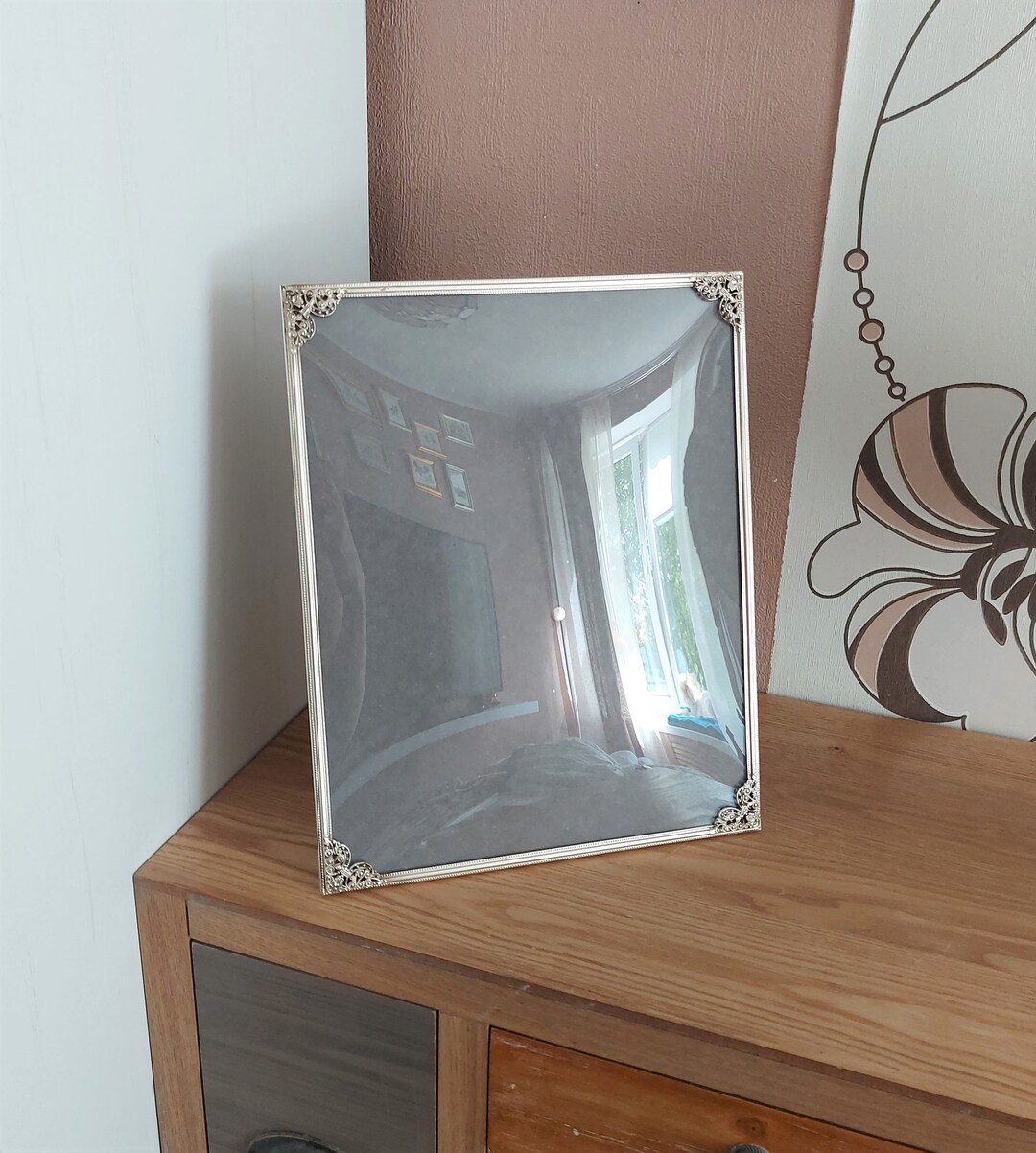 Vintage Scandinavian Large Metal Photo Frame, Home Decorating, Scandi ...