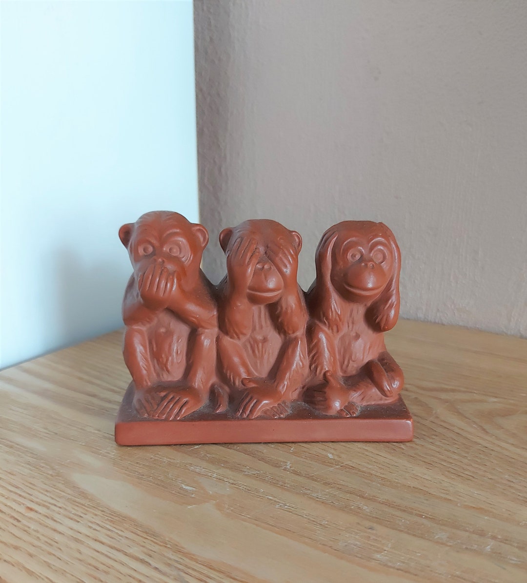 Vintage GOEBEL Ceramic 3 Monkeys Figurine, Germany, 1950s - Etsy
