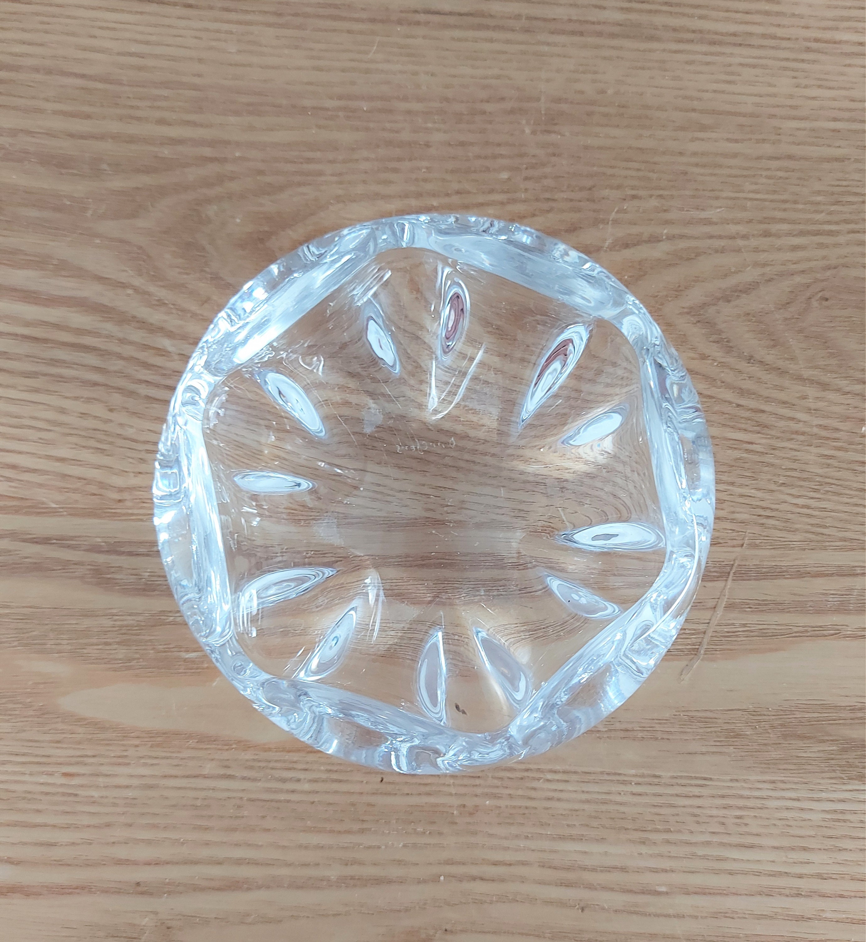 Vintage ORREFORS Crystal Glass STELLA POLARIS Ashtray, Swedish Clear ...